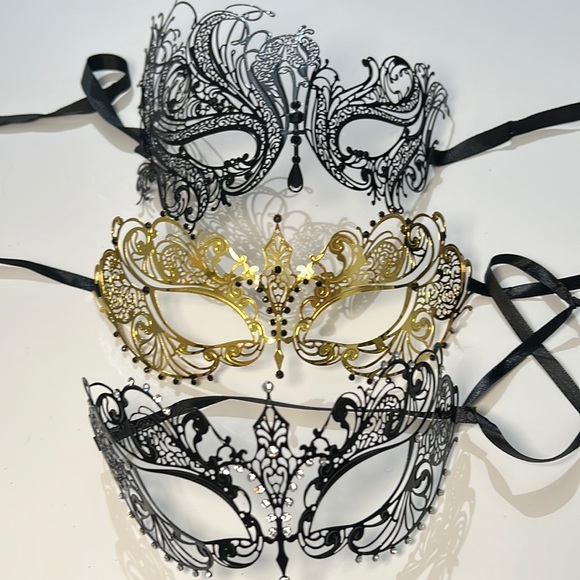 Accessories | Masquerade Ball Eye Mask Set Of 3 | Poshmark